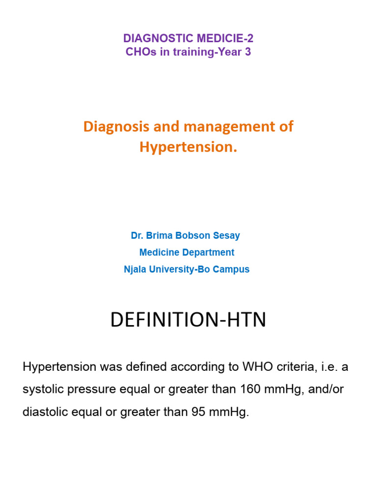 HTN Presentation CHOs 2022 | PDF | Self-Improvement | Wellness