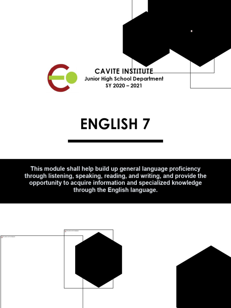 English 7 Module 3 QTR | PDF | Stress (Linguistics) | Linguistics