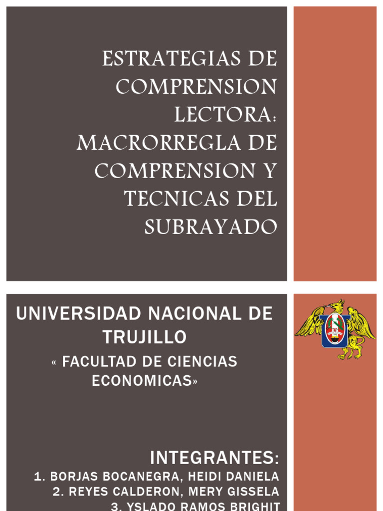 Estrategias de Comprension Lectora | PDF