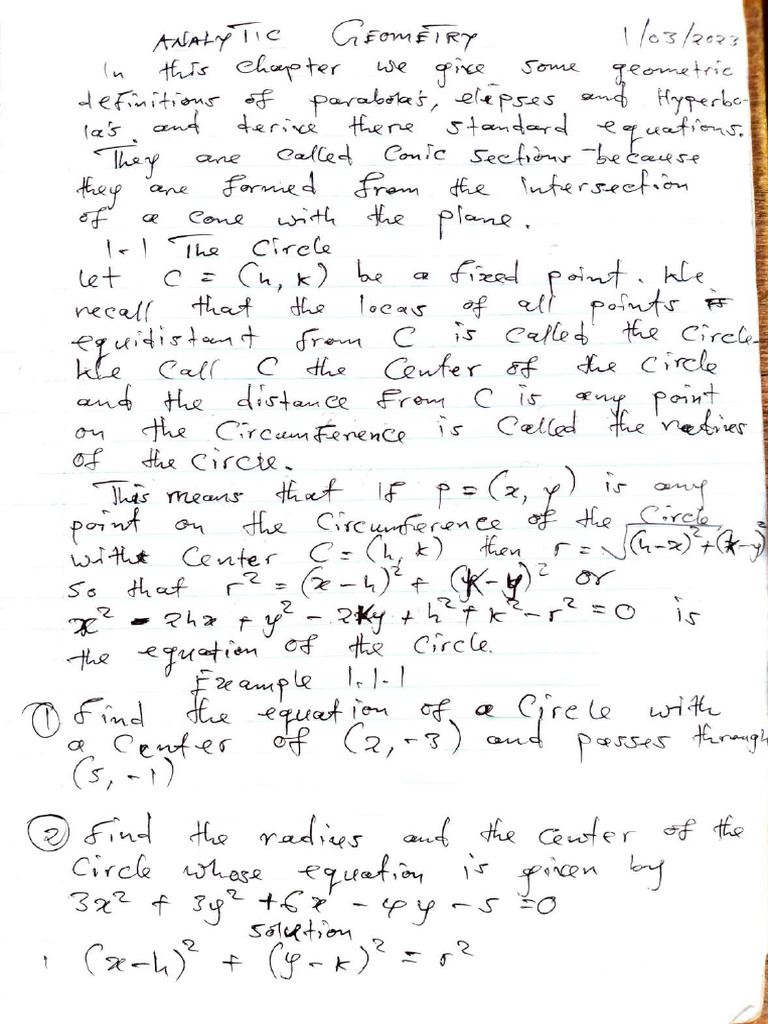 MAT - 2110 (MR - Mwale's Notes) | PDF