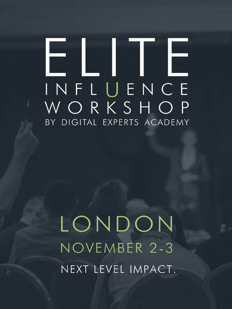 2019 Elite Influence Workshop Workbook | PDF | E Commerce | Sales