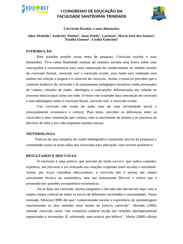 Resumo Expandido Atualizado | PDF | Carreira e Crescimento