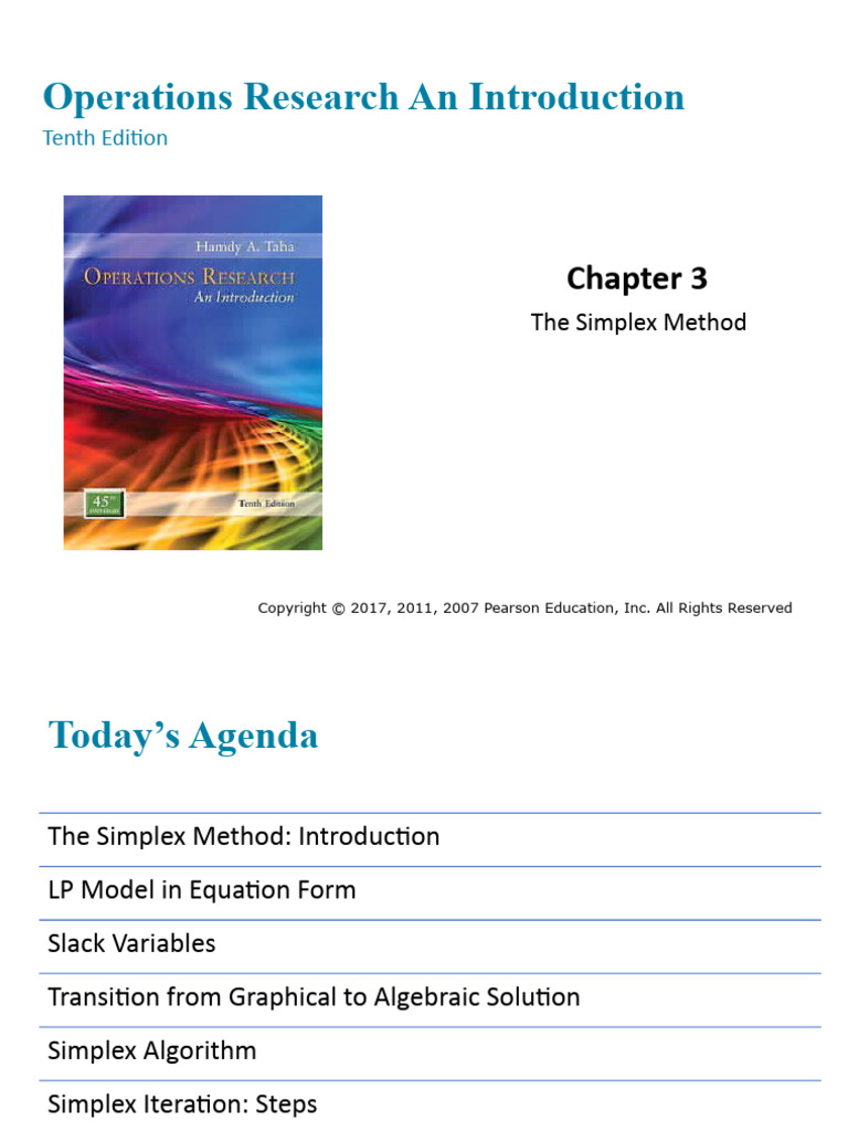 Chapter 3 Simplex Method Pdf Mathematical Optimization Linear Programming