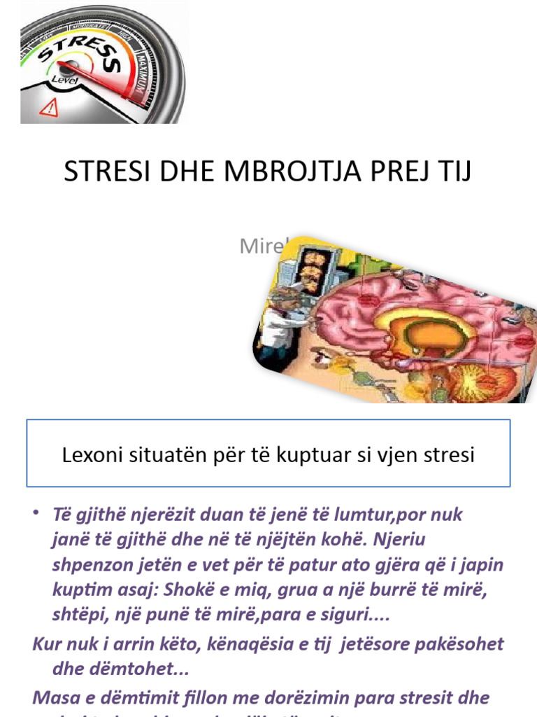 Tema 18. Stresi, Shkaqet Dhe Strategjite e Mbrojtjes. | PDF