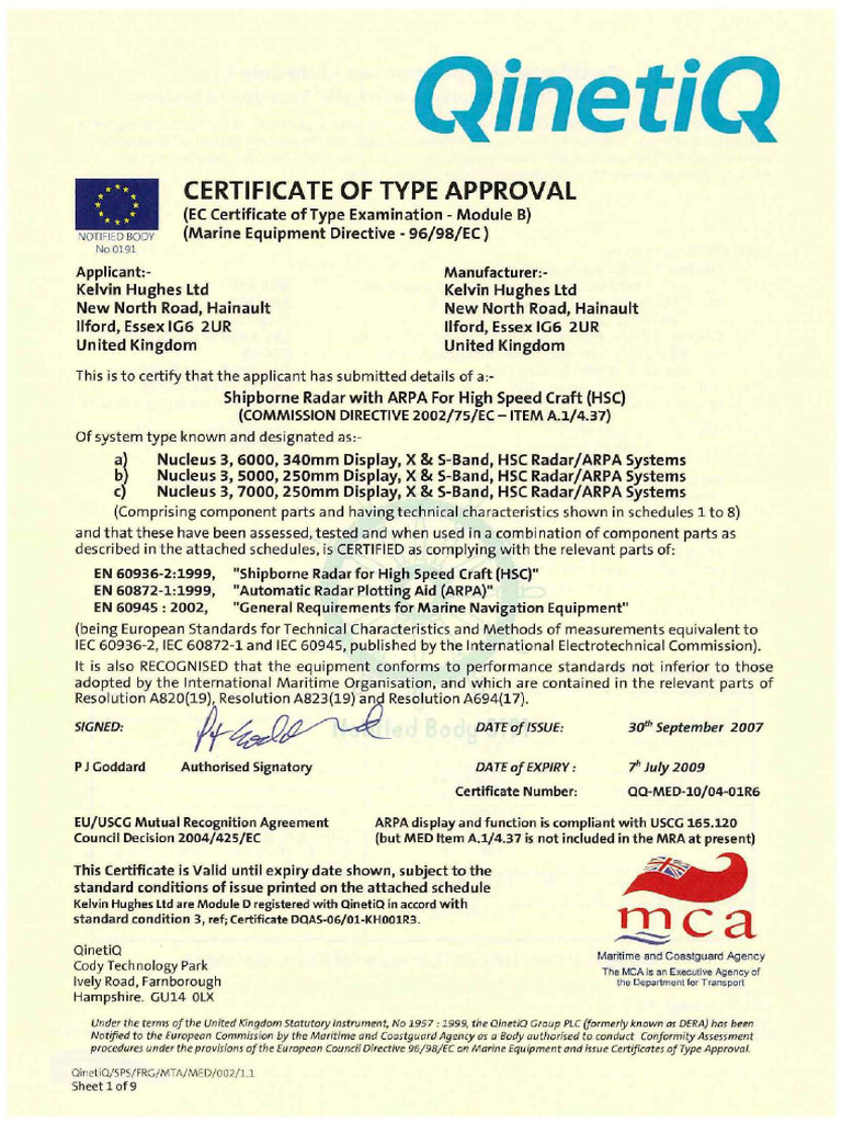 Nucleus 5000 6000 7000 Display X S Band Radar ARPA HSC 16 | PDF ...