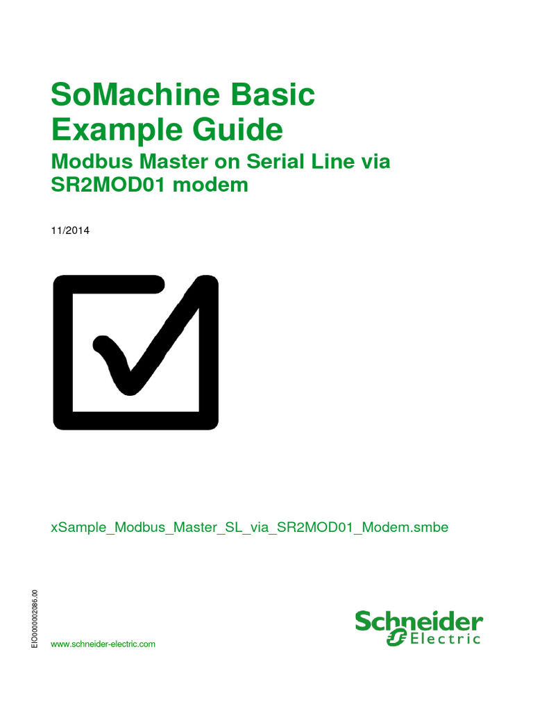 M221 Modbus Master Example Pdf Modem Safety