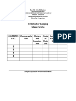 Dance Competition Score Sheet PDF | PDF