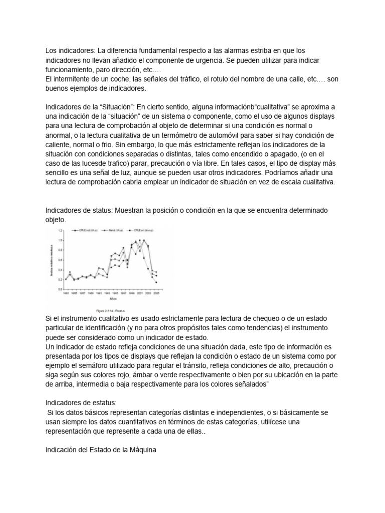 Los Indicadores - La Diferencia Fundamental Respecto A Las Alarmas ...