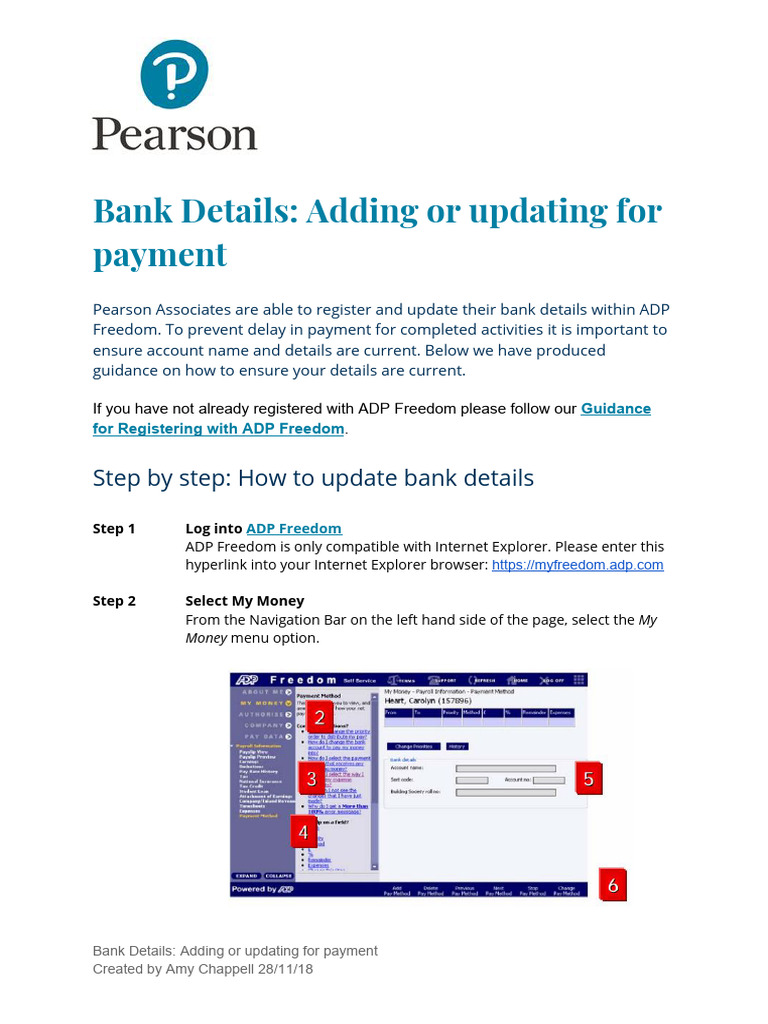 04 How To Update Your Bank Details v1 0 | PDF