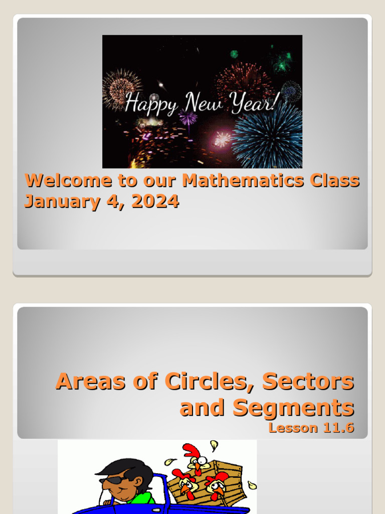 Areas of Circles, Sectors, and Segments | PDF