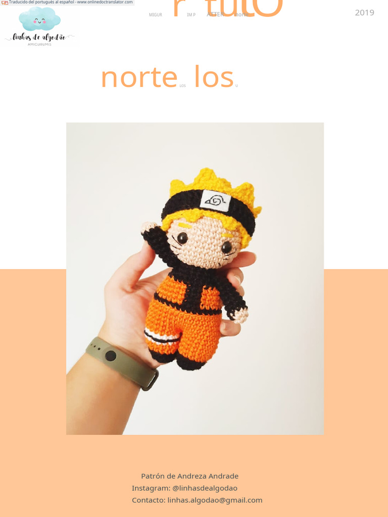 Amigurumi Naruto: Guía de Crochet | PDF