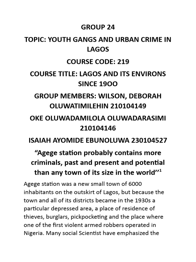 Wilson Timilehin Group 24 | PDF