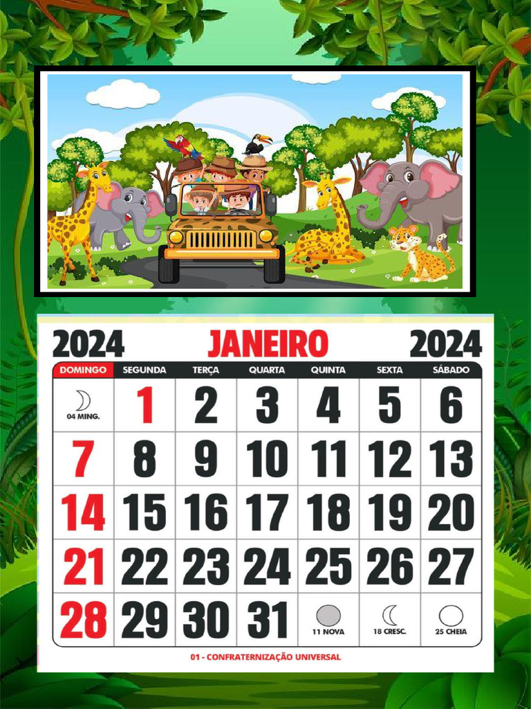 Calendário Safari | PDF