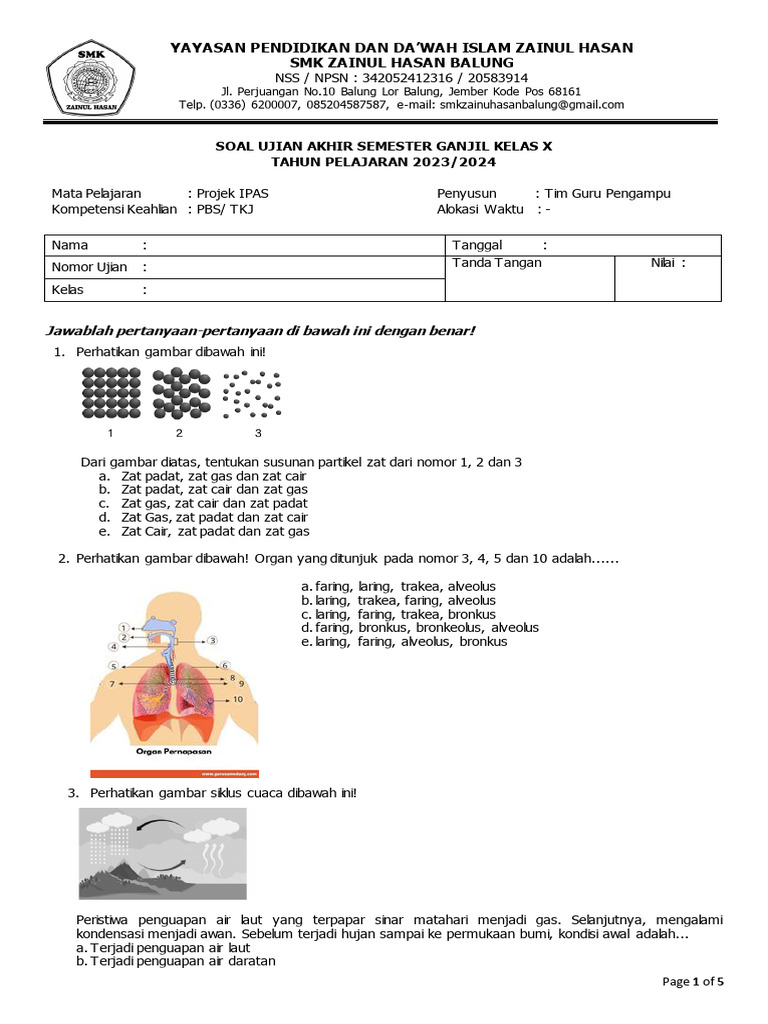 Remidial Projek Ipas X Tkj-Pbs | PDF | Kajian Bahasa Asing | Sains & Matematika
