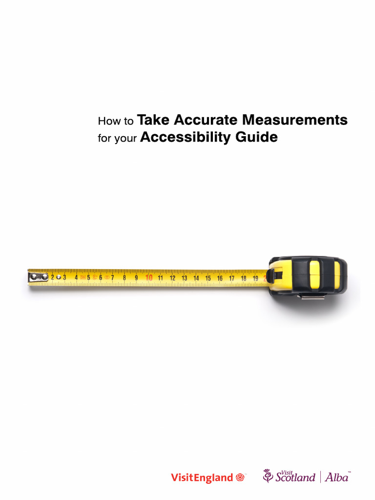 How To Take Accurate Measurements For Your Accessibility Guide3 | PDF ...