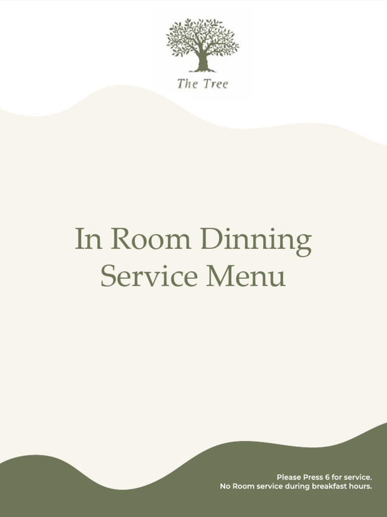 FB Menu Room Service | PDF