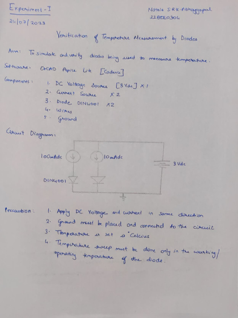 Electronics Experiments 4 | PDF