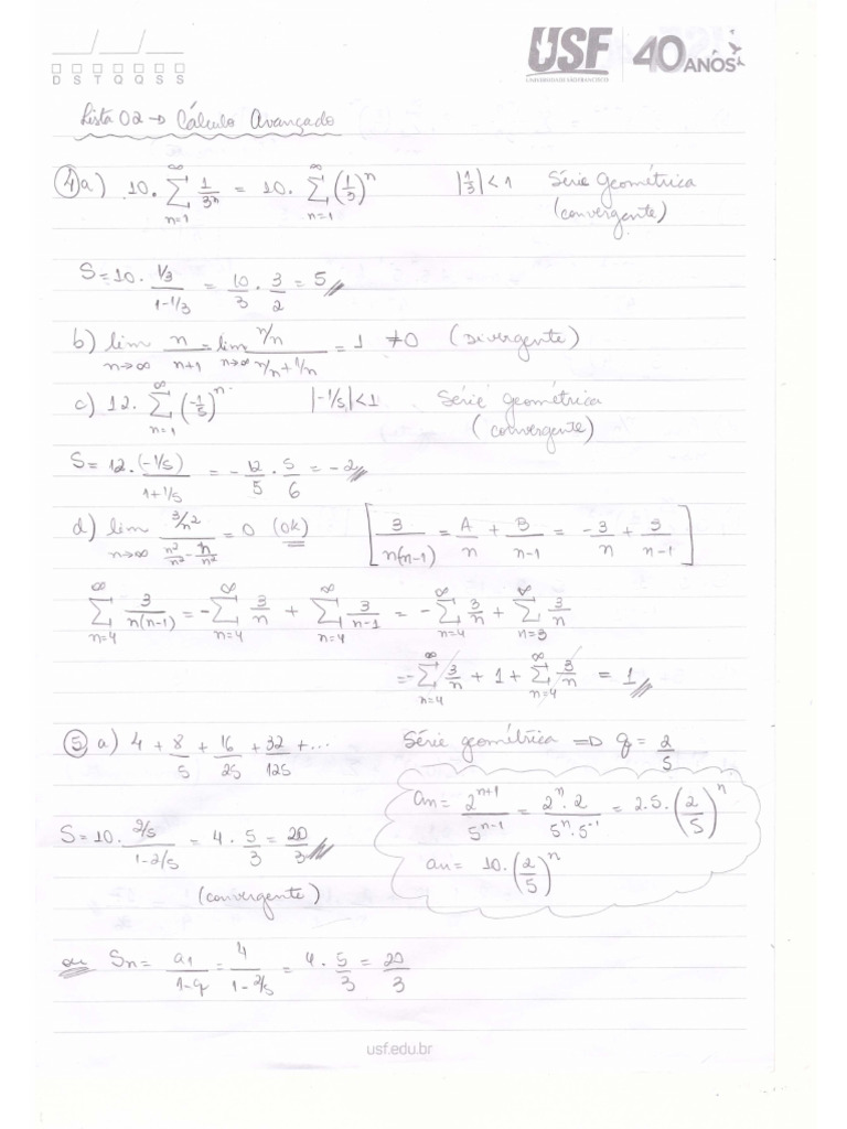 LISTA 2 - Resolução | PDF