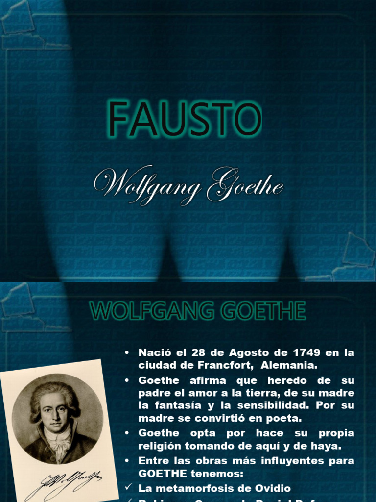 FAUSTO1, para Imprimir XD | PDF | Johann Wolfgang von Goethe | Fausto