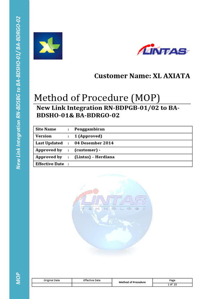 MOP - Integration RN-BDPGB To BA-BDSHO-01 & BA-BDRGO-02 | PDF ...