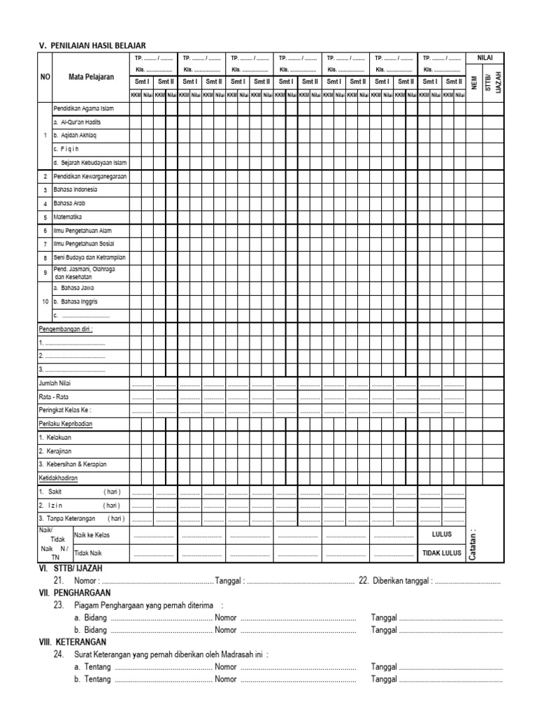 Buku Induk Hal. 2 | PDF