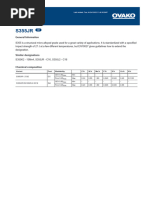 S355JR Steel Data Sheet | PDF | Strength Of Materials | Materials Science