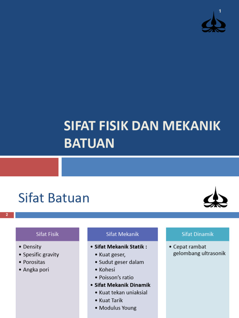 Sifat Fisik Dan Mekanik Batuan | PDF