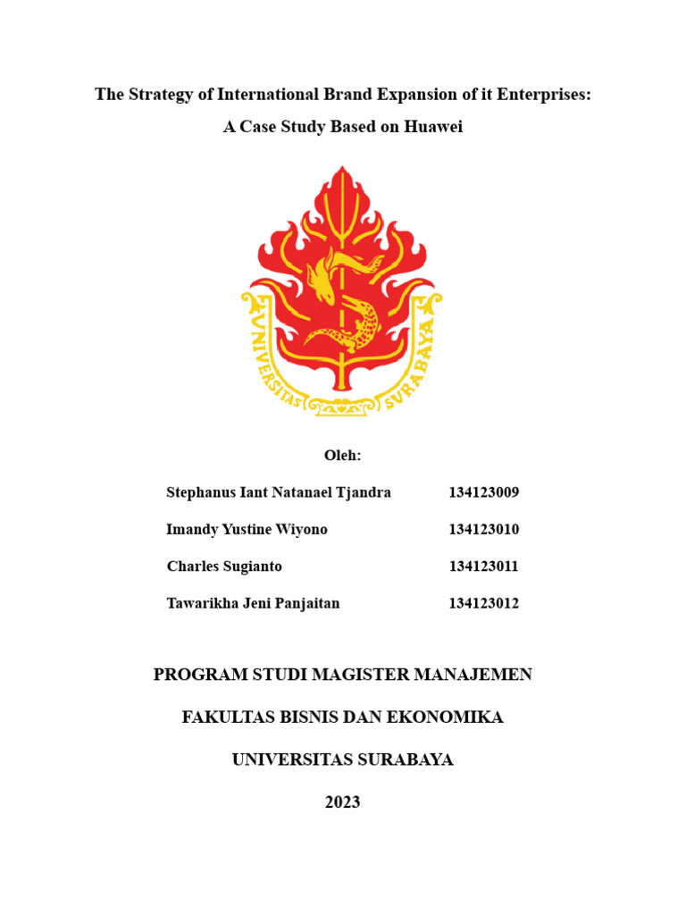 Strategi Ekspansi Merek Internasional Huawei | PDF