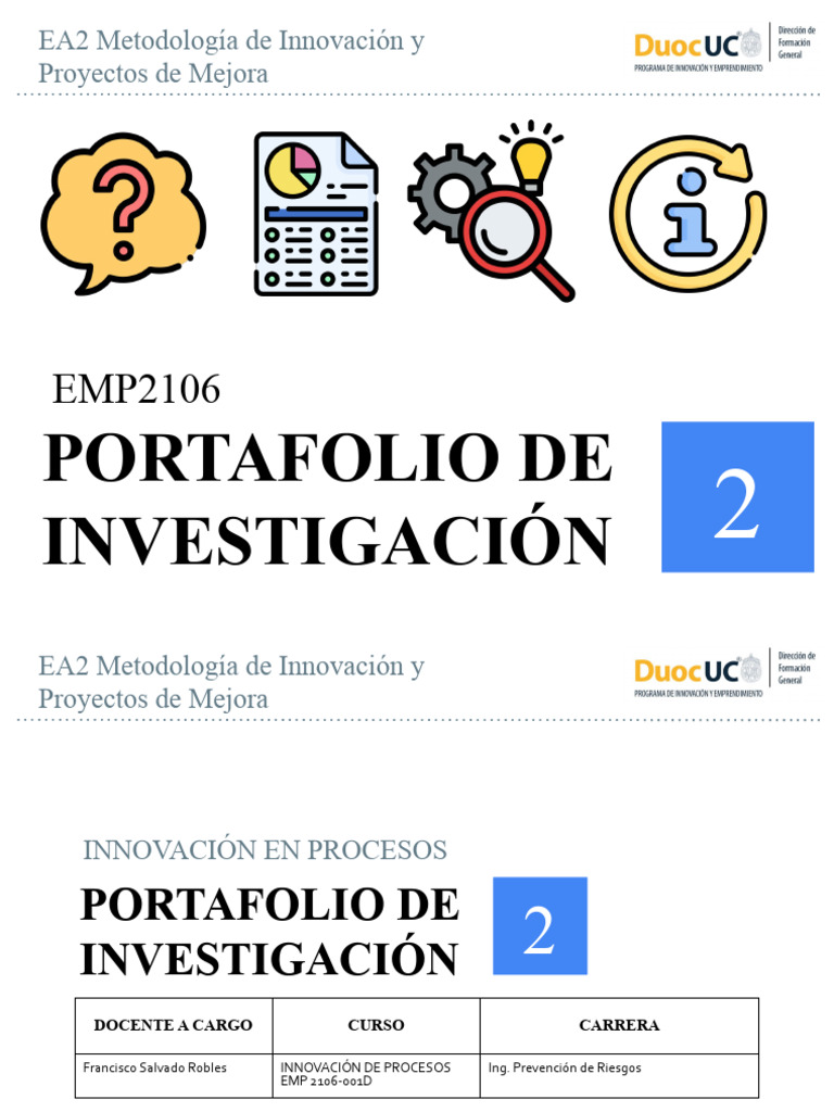 PORTAFOLIO INVESTIGACIÓN EA2 | PDF