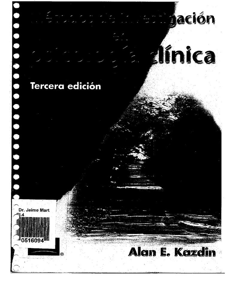 3 Kazdin Metodología de la Investigación- Psic Clínica | PDF