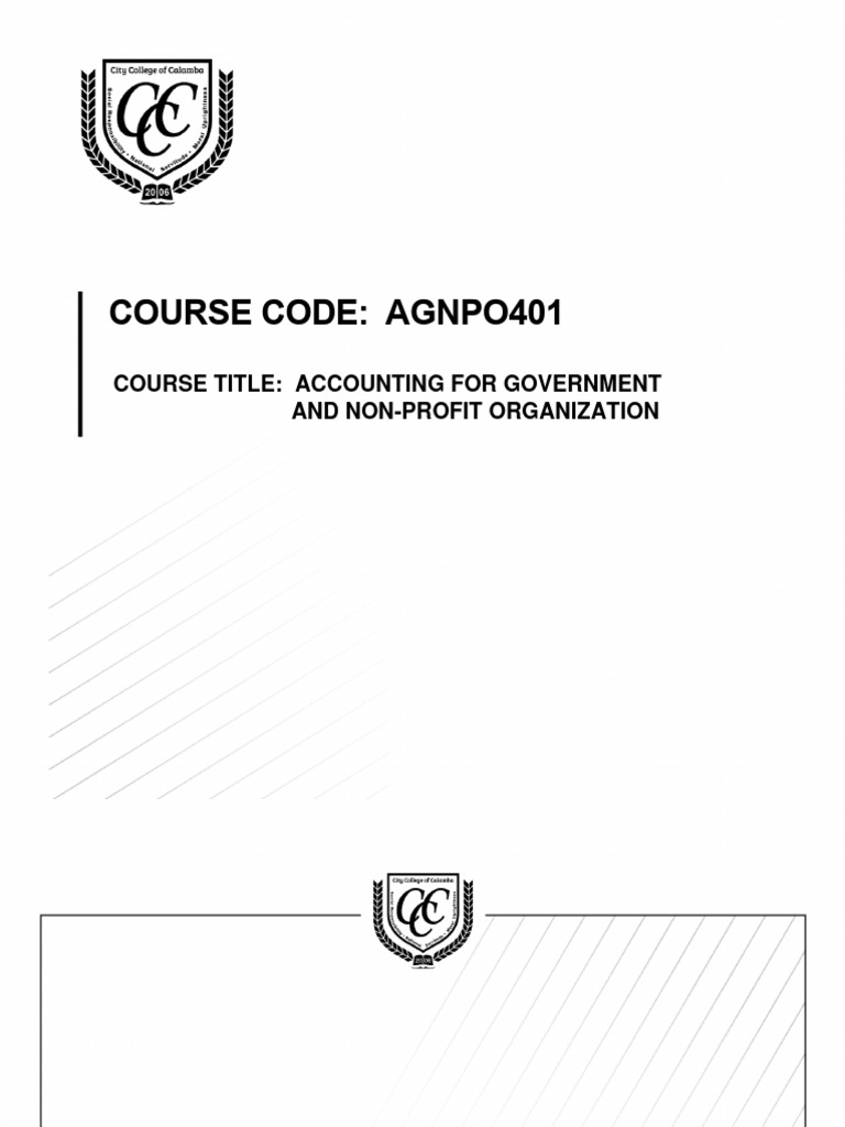 CCC Agnpo Lesson1 2021 2022 | PDF | Financial Statement | Equity (Finance)