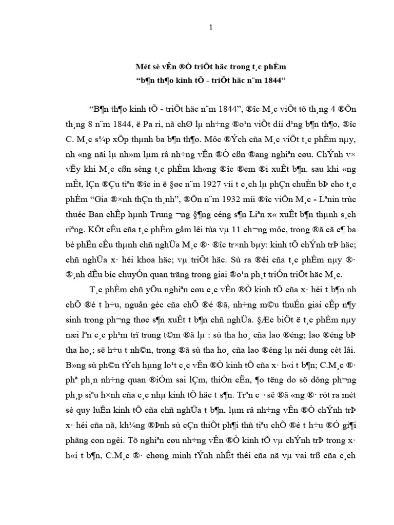 VẤN ĐỀ TH TRONG BẢN THẢO KINH TẾ | PDF