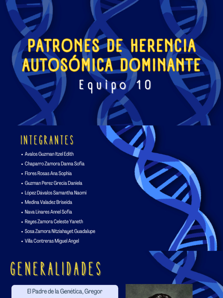 05 Patrón de La Herencia Autosómica Dominante | PDF | Dominancia ...
