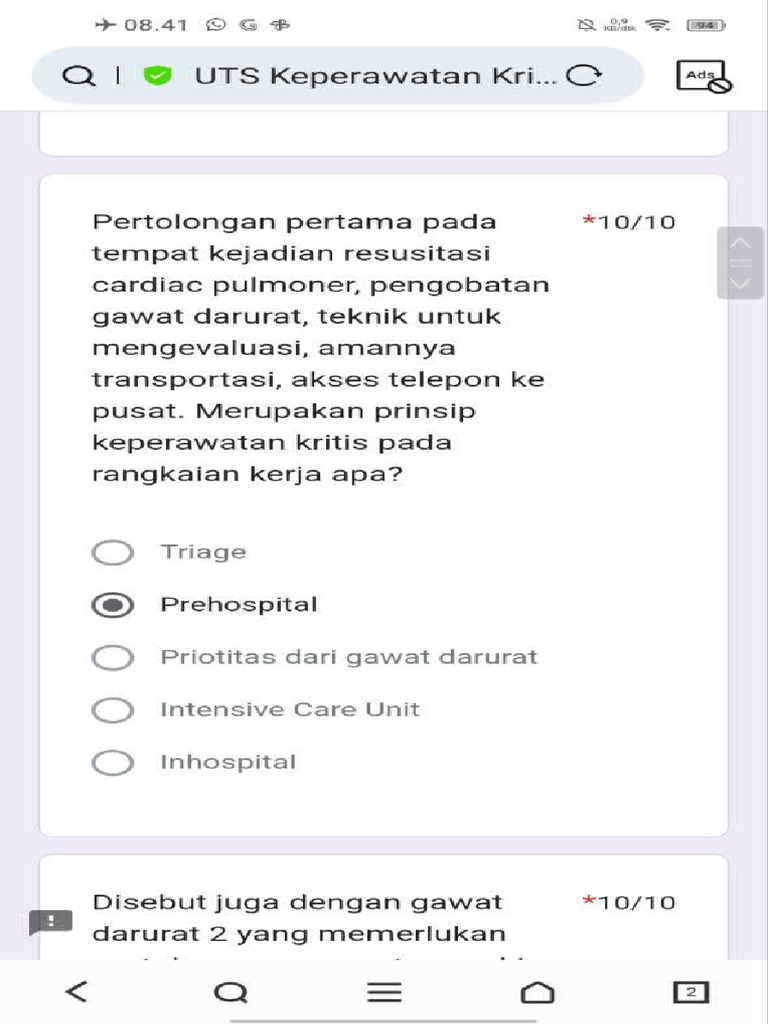 Uts Kep Kritis | PDF