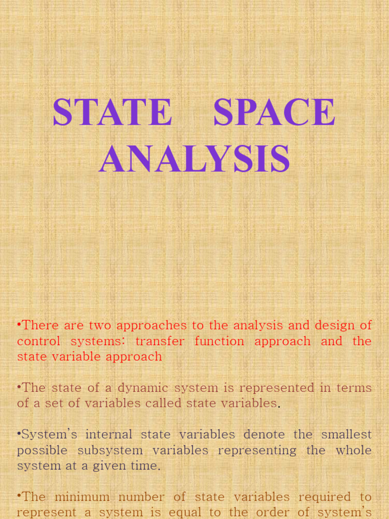 State Space Analysis | PDF