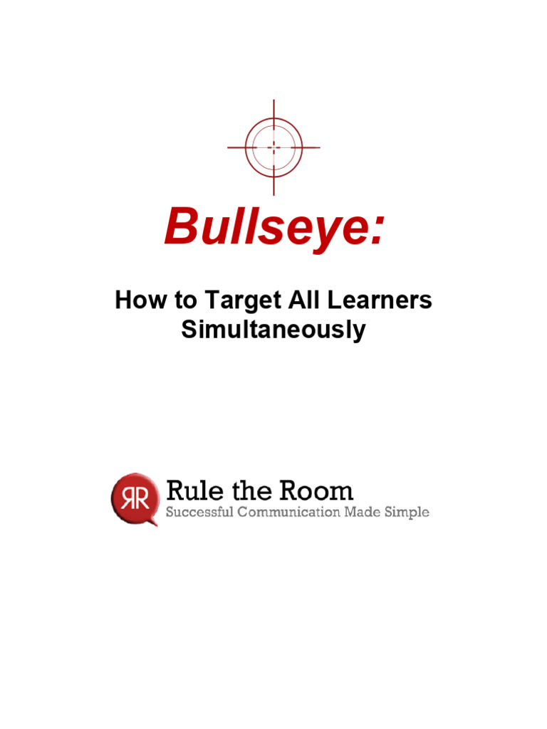 Bullseye: Engaging All Learners | PDF | Learning | Learning Styles