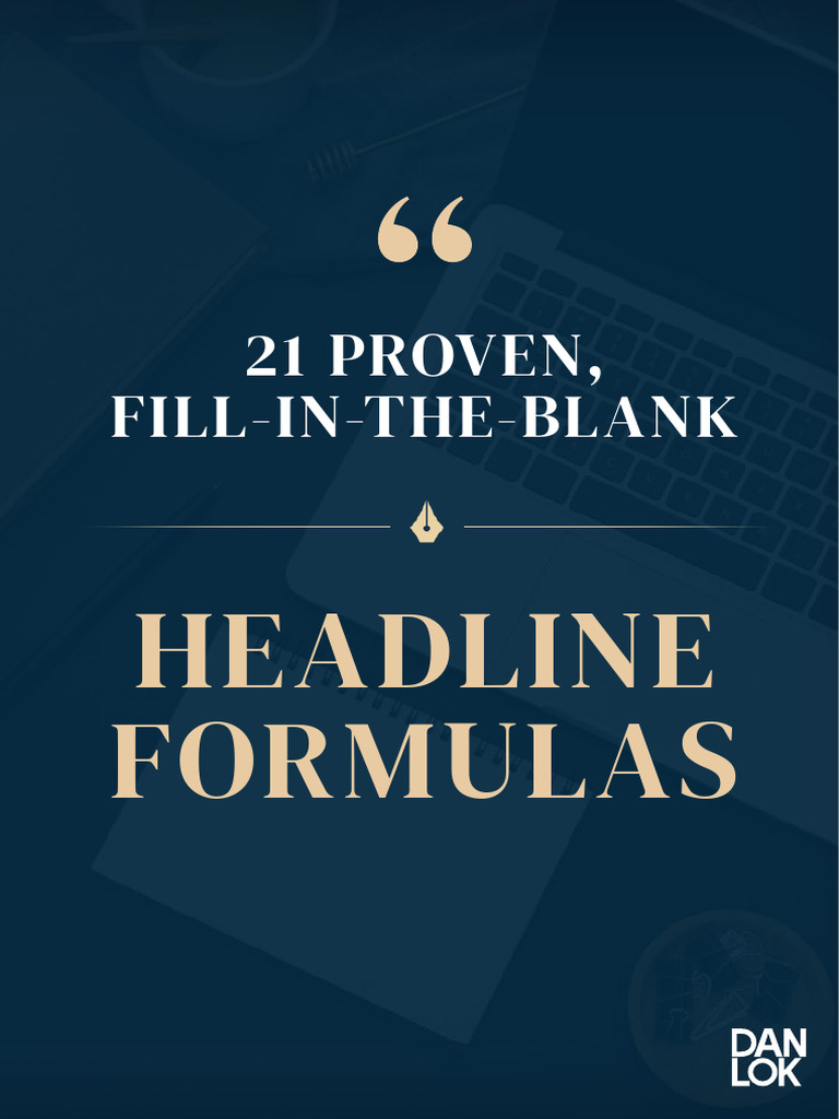21 - Fill in The Blank - Headlines | PDF