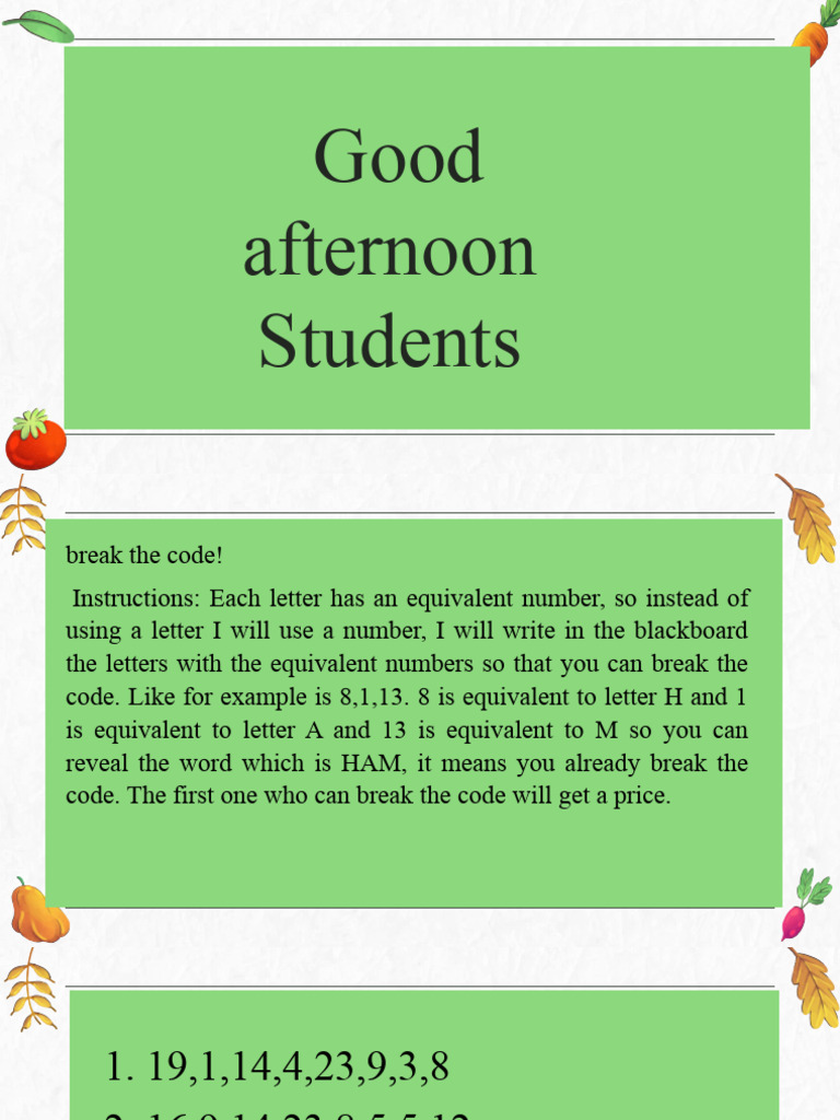 Code Breaking and Sandwich Prep Guide | PDF | Bacon | Western Cuisine