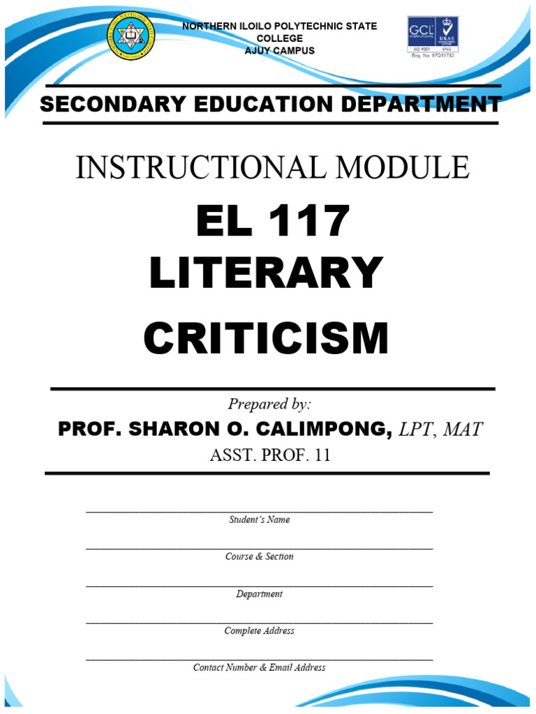 Module_Lit.Crit_2nd_sem_2021 | PDF