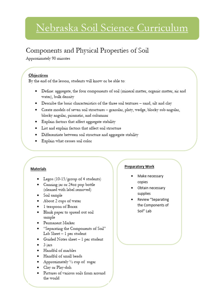 3 Components and Physical Properties of Soil | PDF | Soil | Earth Sciences