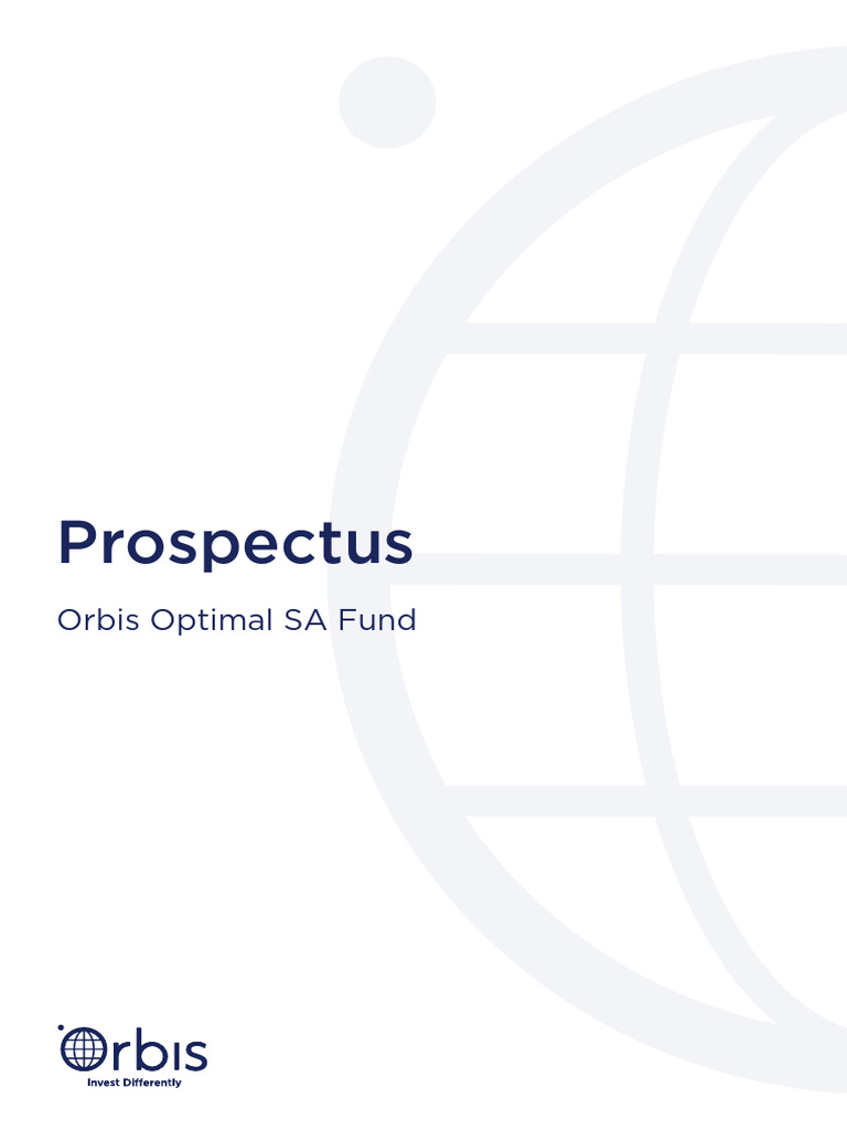 Prospectus - Optimal SA Fund | PDF | Investment Fund | Financial Risk