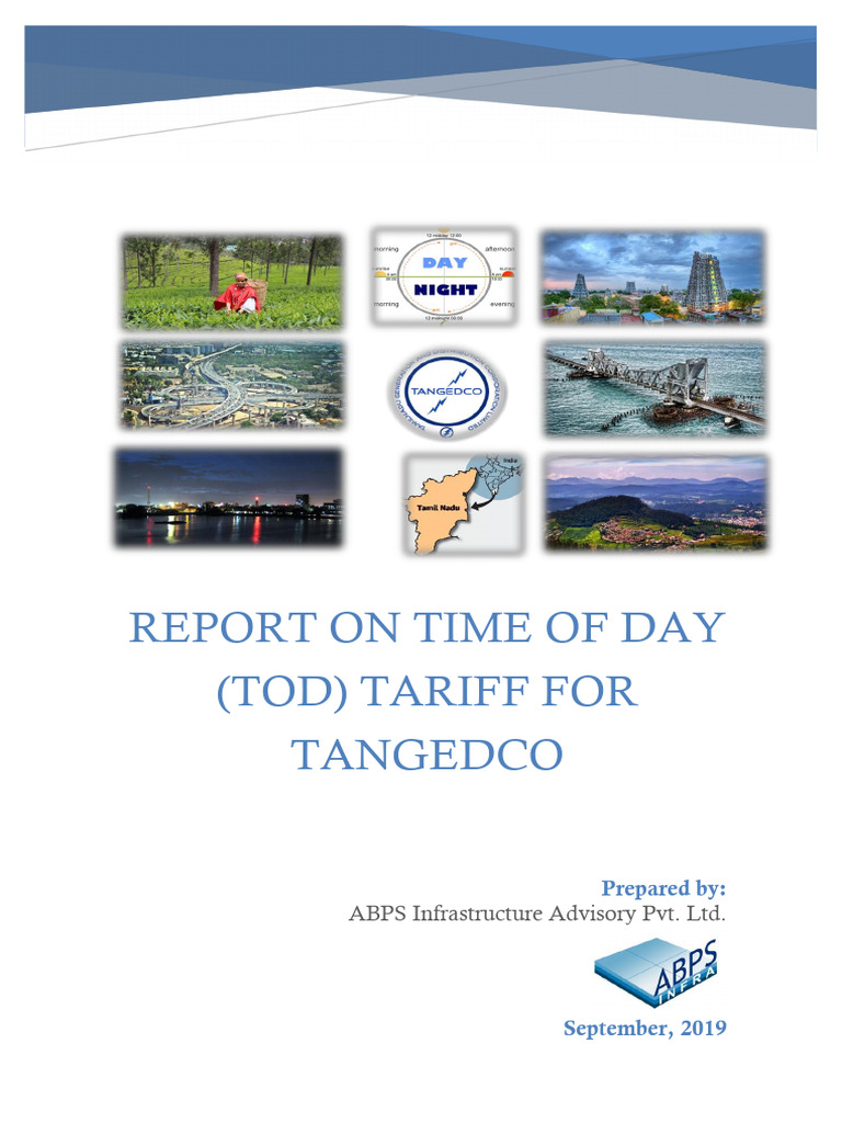 Time of Day Tariff Analysis for TANGEDCO | PDF | Nature | Electrical ...
