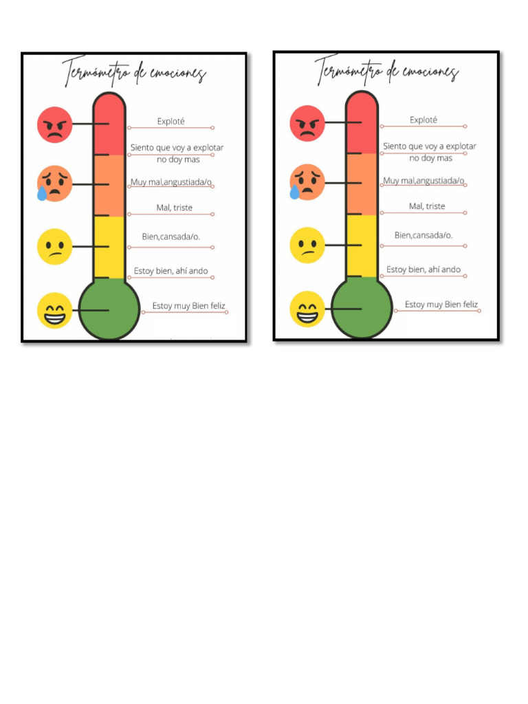 TERMOMETRO EMOCIONES | PDF