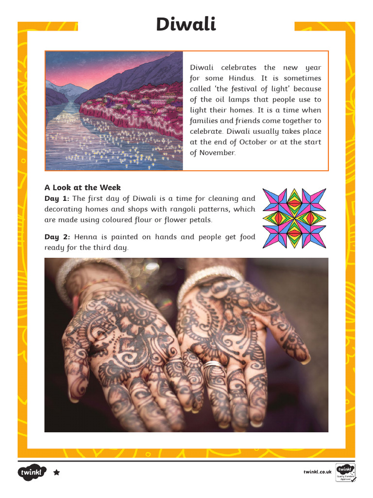 Diwali Differentiated Reading Comprehension Activity | PDF
