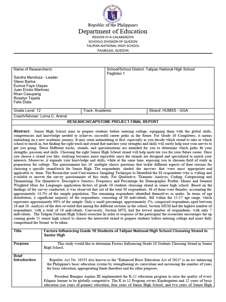 Research Final | PDF