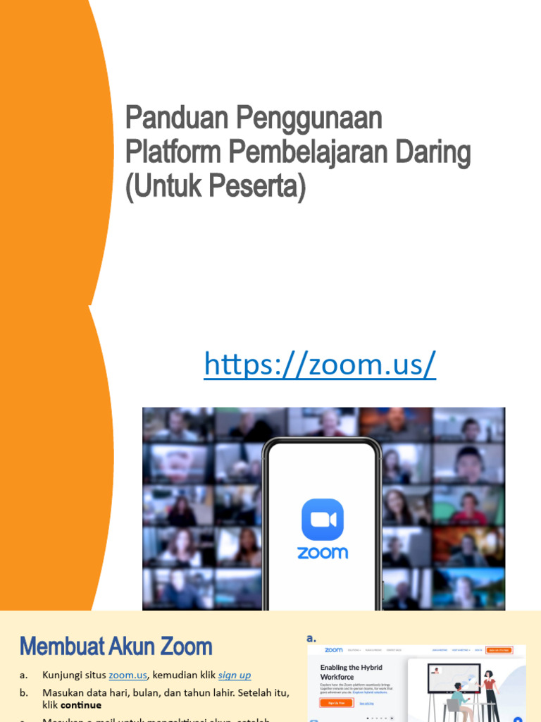 Panduan Penggunaan Platform Online (Utk Peserta) | PDF