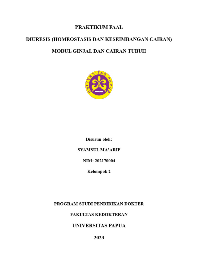 Laporan Praktikum Faal | PDF