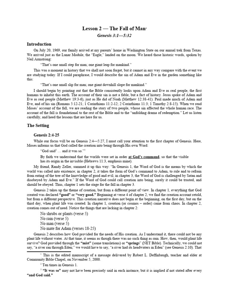 The Fall of Man | PDF