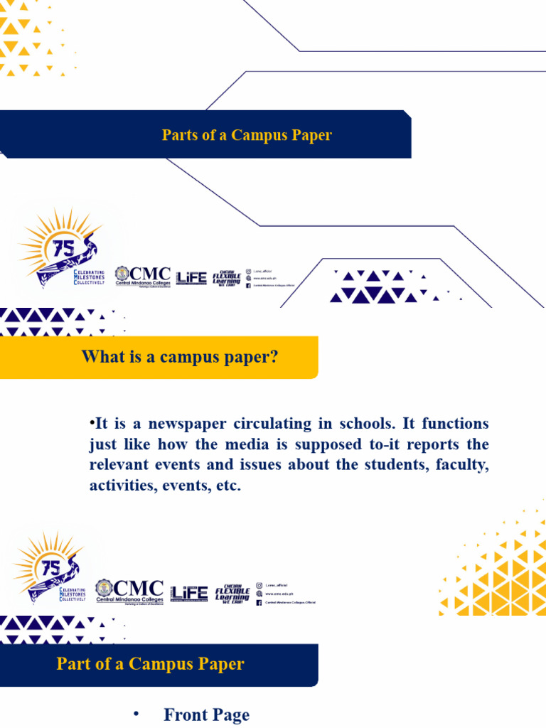 Parts of Campus Journalism | PDF | Newspapers | Writing