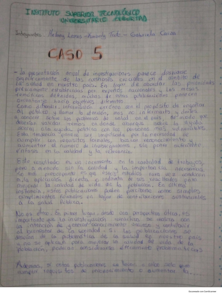 Caso 5 (Analisis) | PDF